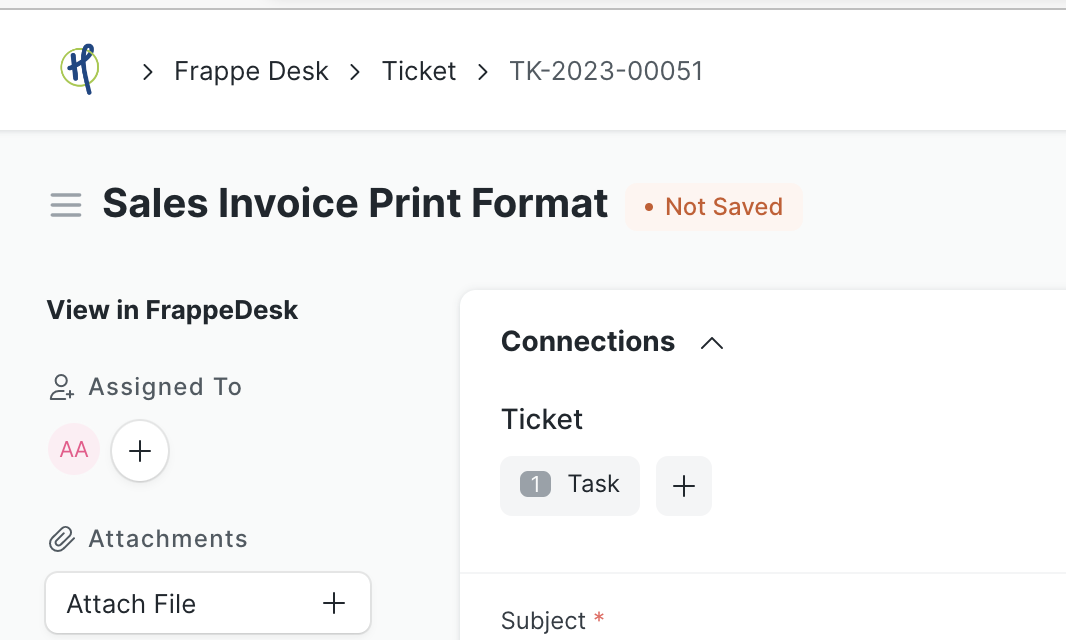 Feat Show Connections In The Ticket · Issue 1001 · Frappehelpdesk · Github 