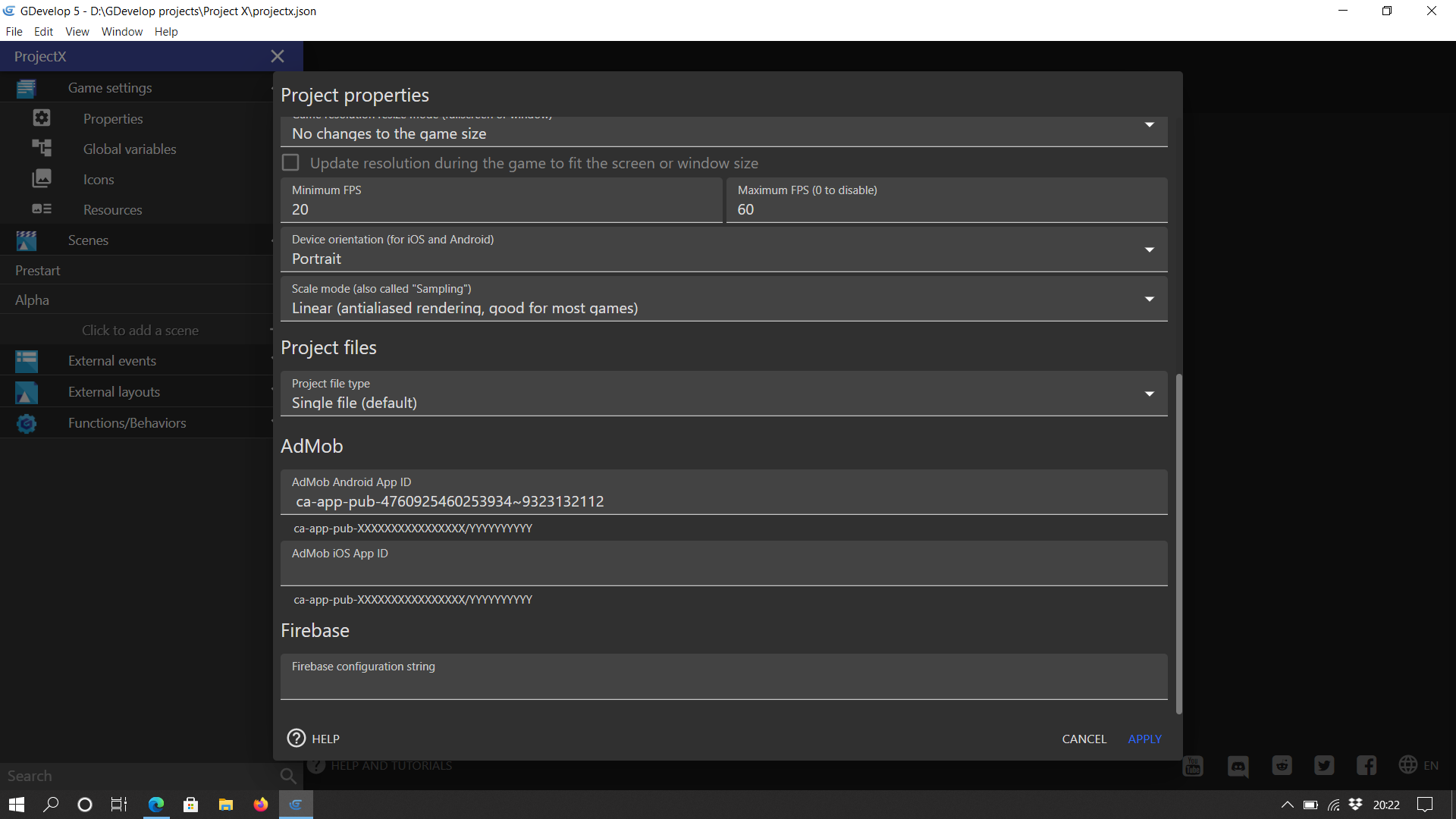 Just a mistake in writing of description for admob-id · Issue #2295 · 4ian/GDevelop · GitHub