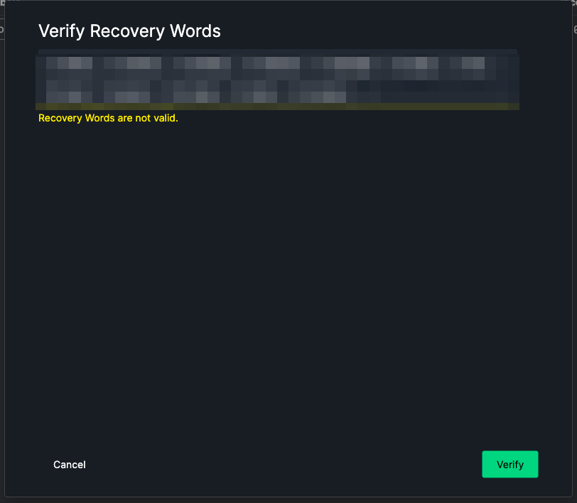 Verify Recovery Words Issue · Issue 10531 · Walletwasabiwalletwasabi · Github 2984