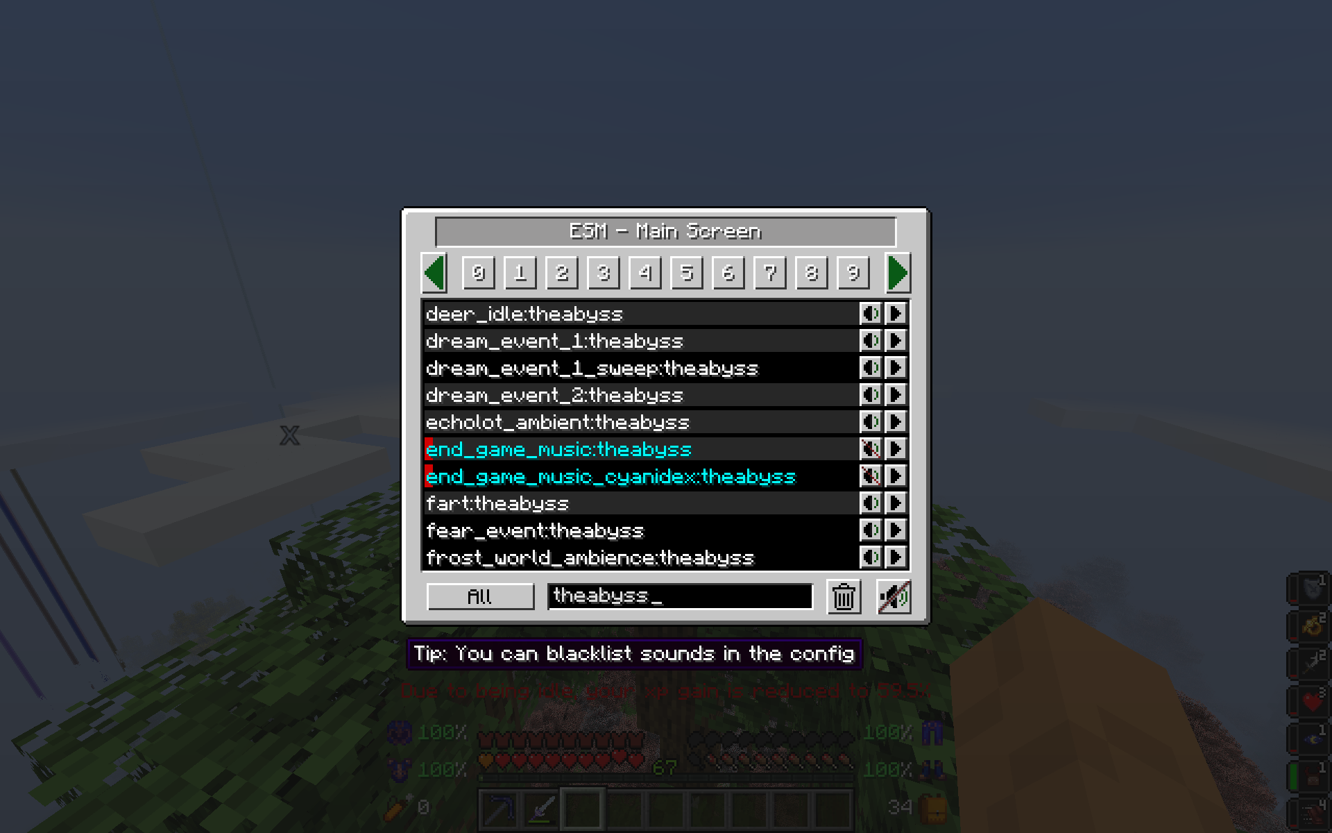 Random end game music playing in overworld · Issue #69 · Y3Z0N/theabyss · GitHub