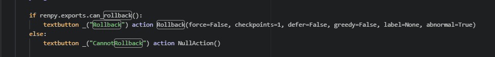 Renpyexportscanrollback Seems Unreliable · Issue 5014 · Renpyrenpy · Github