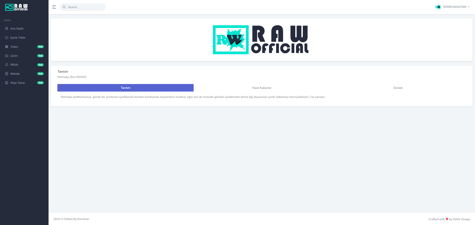 GitHub - Emrehan-Aydin/RAW-Platform