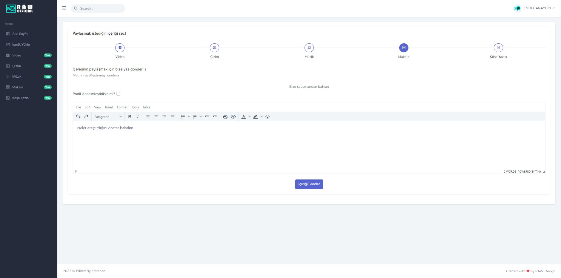 GitHub - Emrehan-Aydin/RAW-Platform