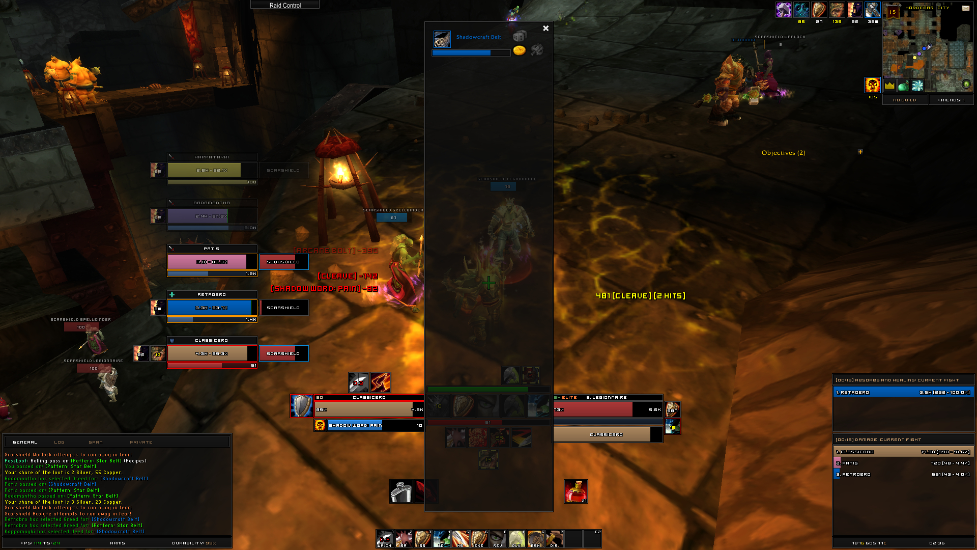 Loot roll frame sometimes extends to bottom of screen · Issue #855 ...