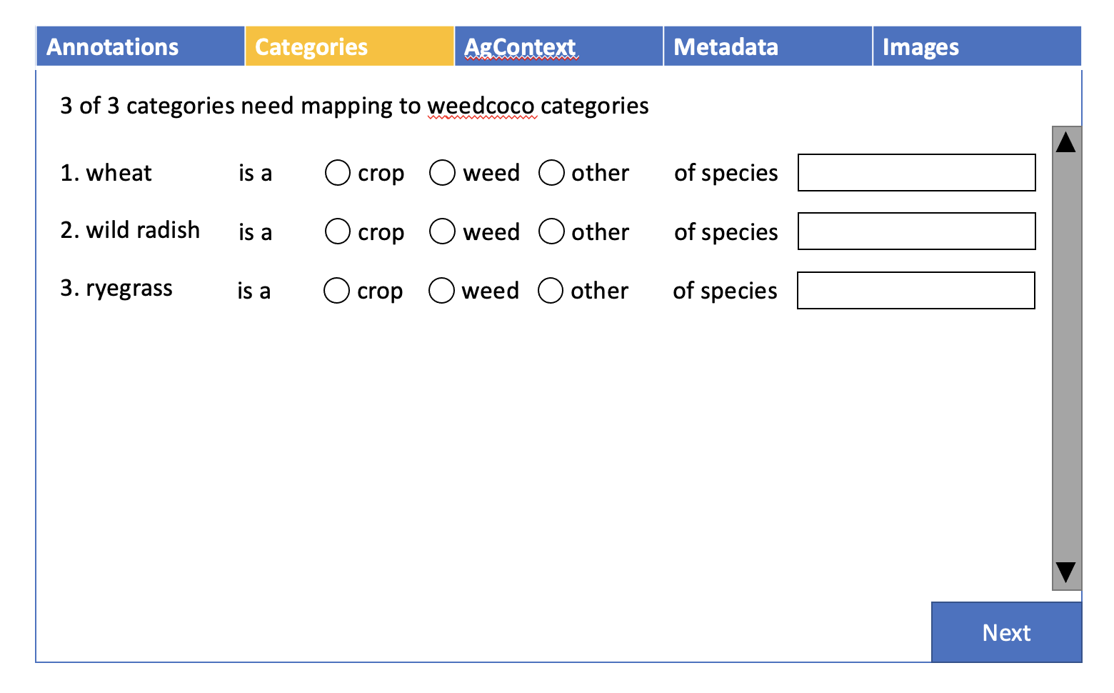Category mapping editor · Issue #152 · Weed-AI/Weed-AI · GitHub