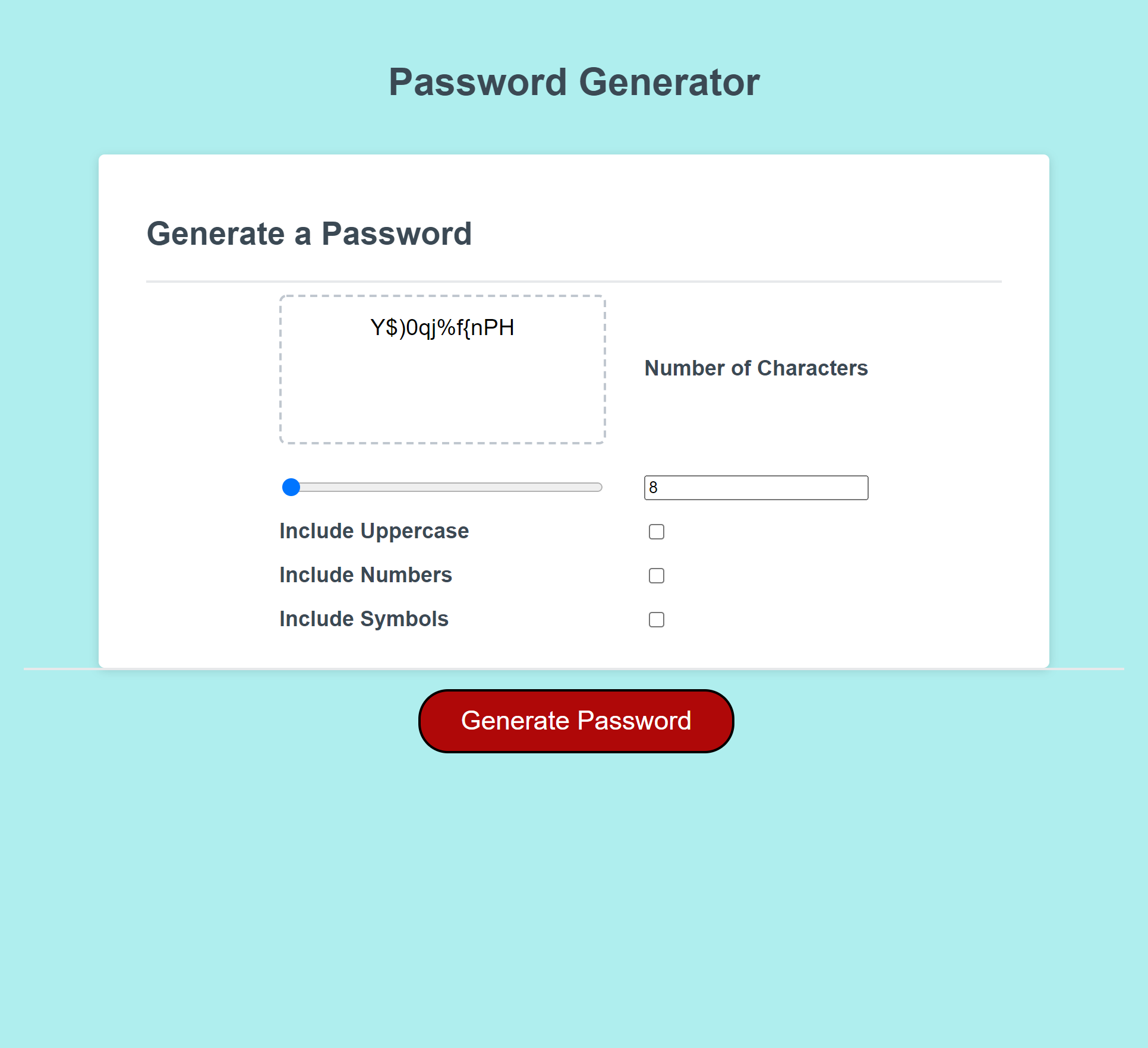 GitHub - bryantuwagbale/passwordgenerator