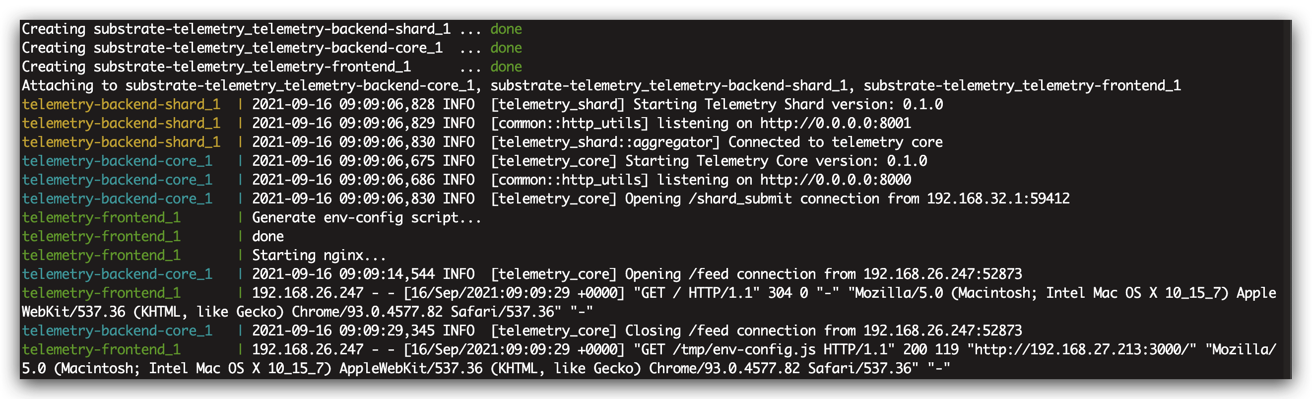 Stuck when accessing the front-end page · Issue #401 · paritytech/substrate-telemetry · GitHub