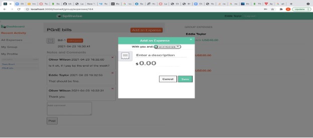 GitHub - bharathjagini/Splitwise
