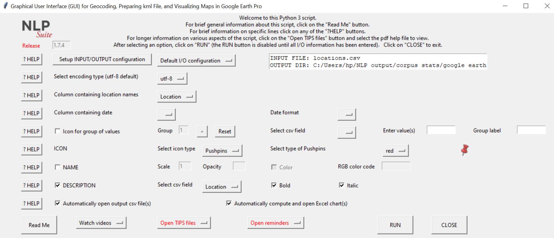 [BUG]: Error in Geographic Maps: Google Earth Pro · Issue #422 · NLP-Suite/NLP-Suite · GitHub