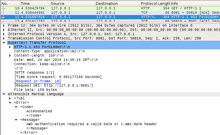 `AWS authentication requires a valid Date or x-amz-date header` · Issue #447 · jamhall/s3rver ...