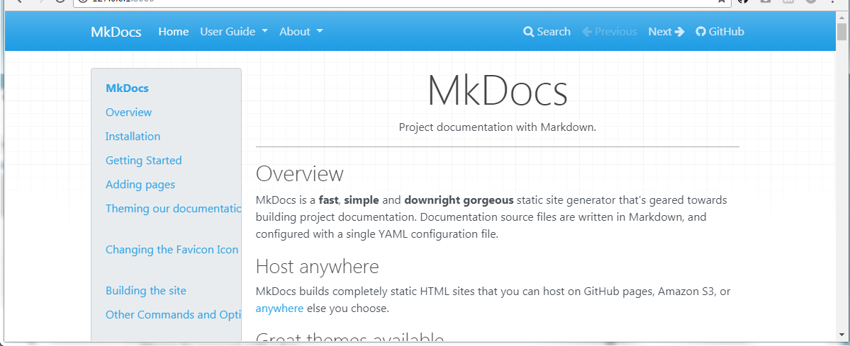 Update to bootswatch 4.1.3. by waylan · Pull Request #1597 · mkdocs/mkdocs · GitHub