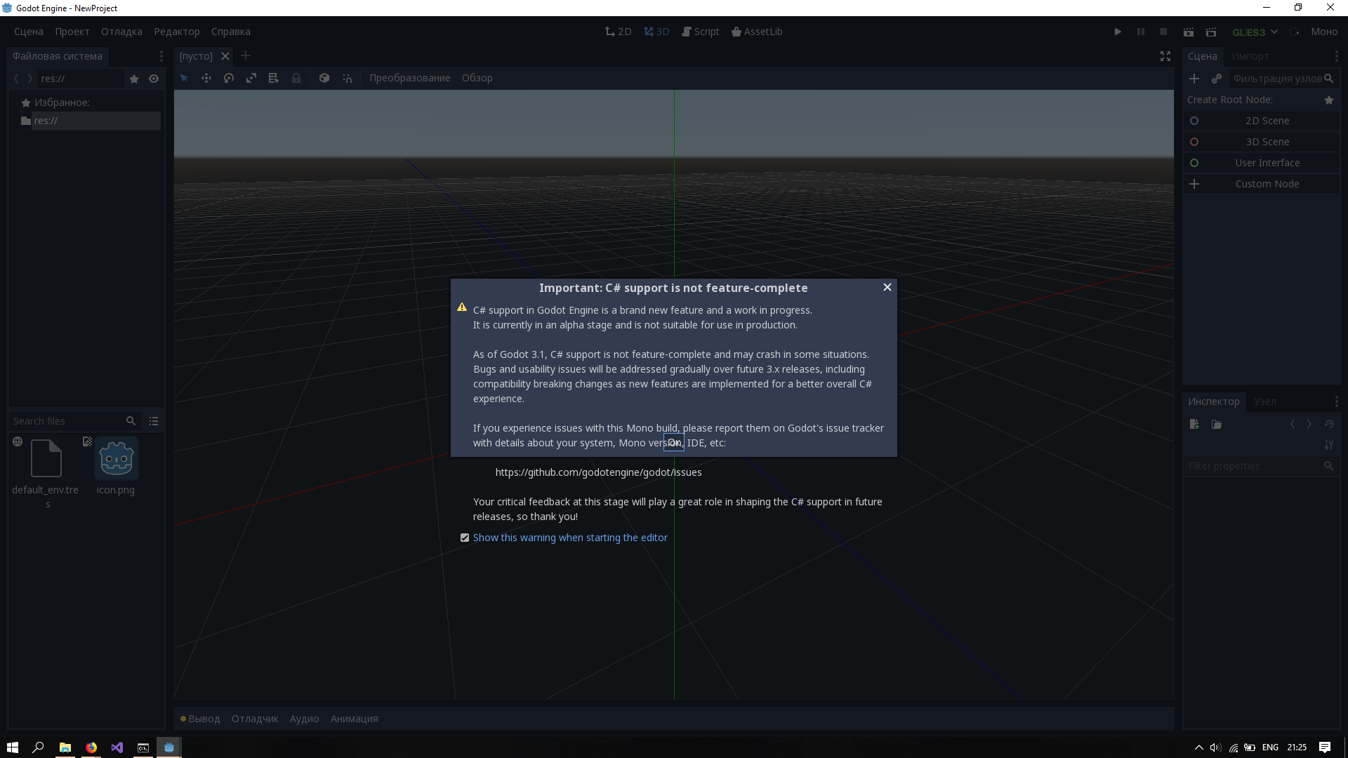 Somewhat wrong looking C# warning at startup. · Issue #21933 · godotengine/godot · GitHub