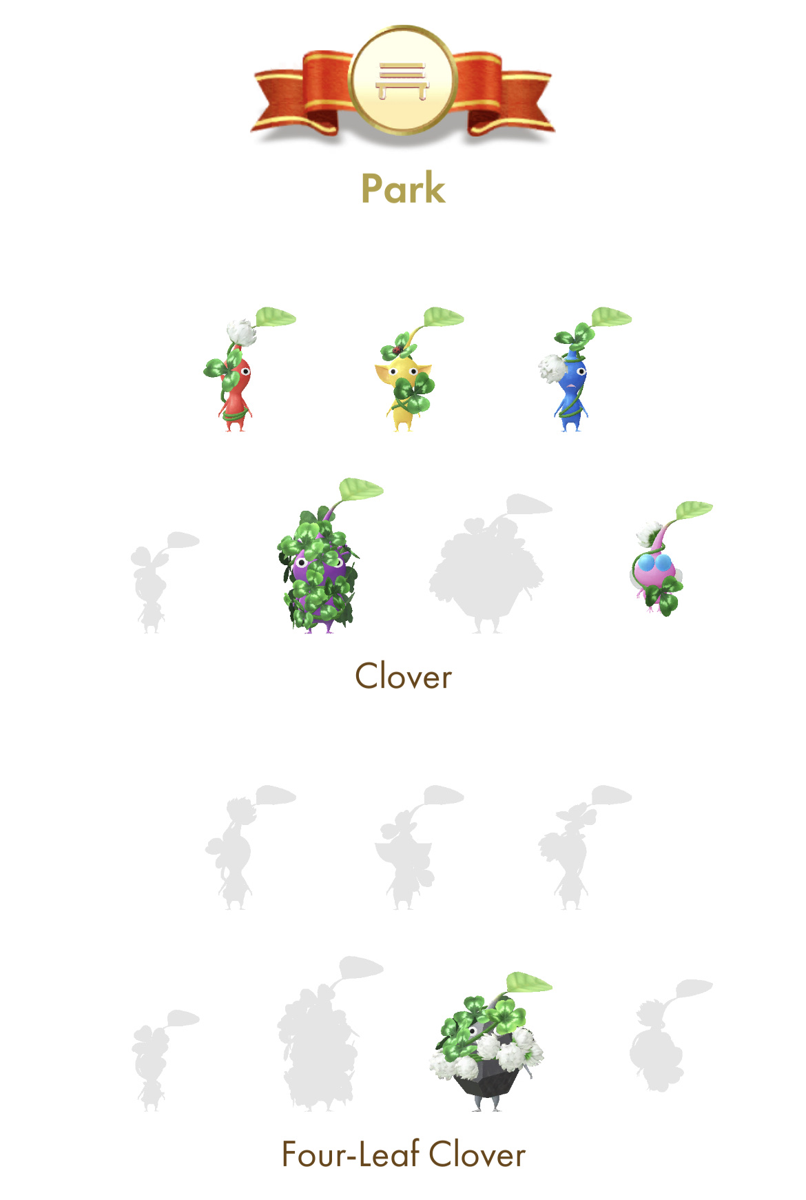 Missing four-leaf clover decor Pikmin · Issue #4 · Notuom/pikmin-bloom ...