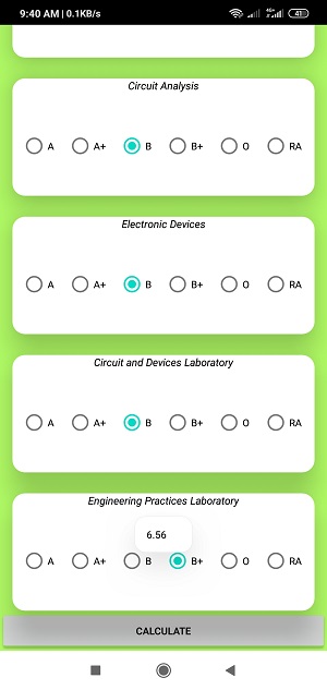 GitHub - aravindh2000/GPA-calculator: This calculator displays the GPA ...