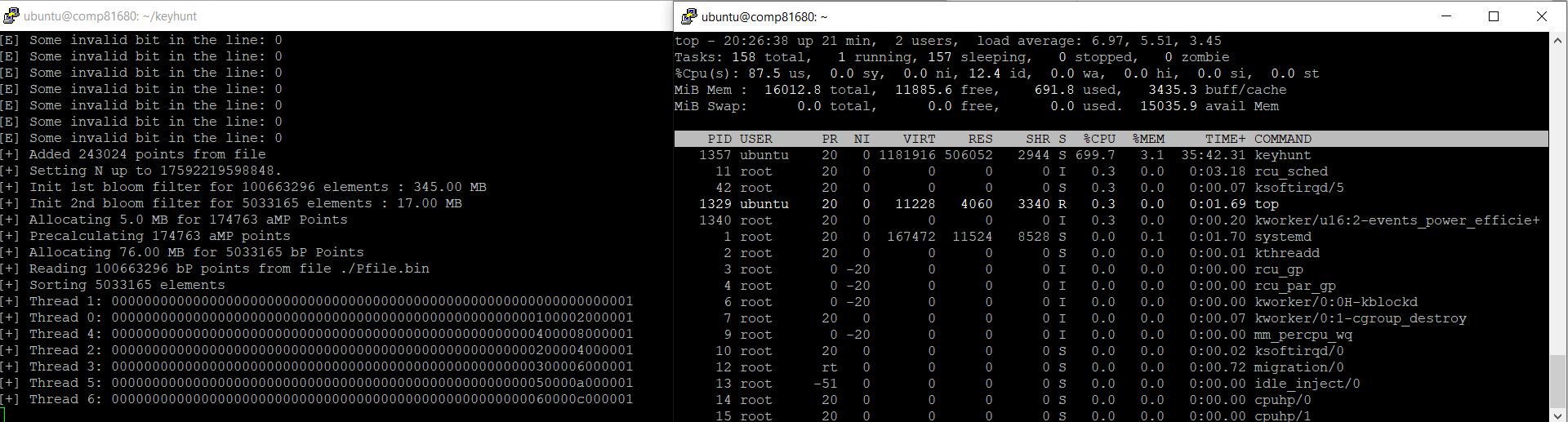 Frozen process · Issue #32 · albertobsd/keyhunt · GitHub