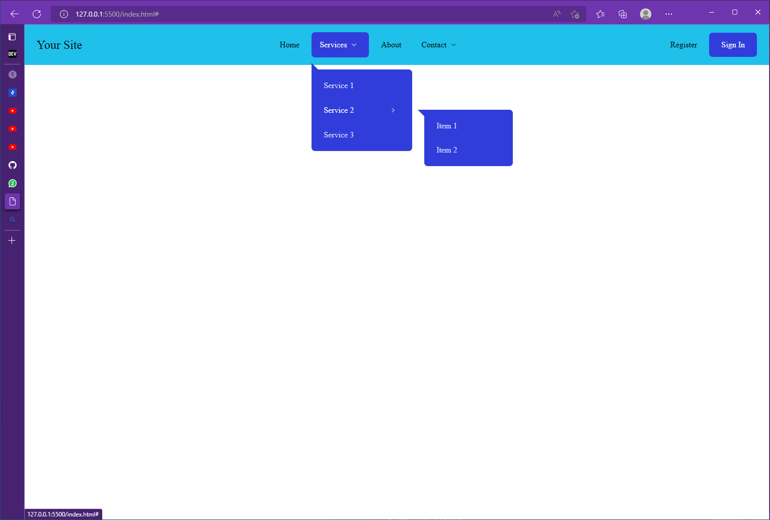 GitHub - Matthsh/Responsive-Navigation-Bar