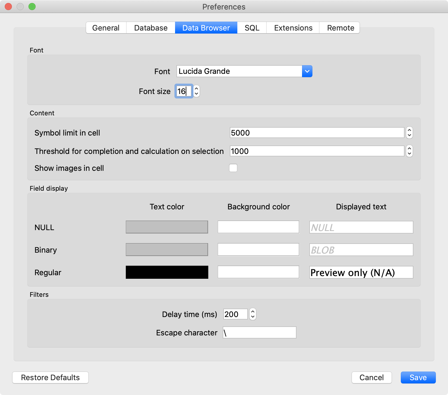 Allow users to increase size of more UI elements · Issue #2306 · sqlitebrowser/sqlitebrowser ...