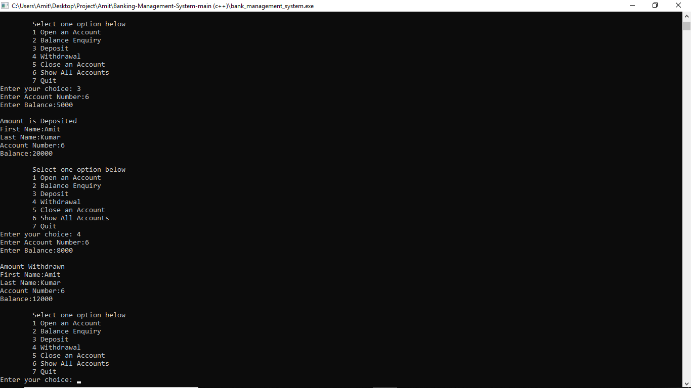 GitHub - iam-amit-kumar/Bank-Management-System