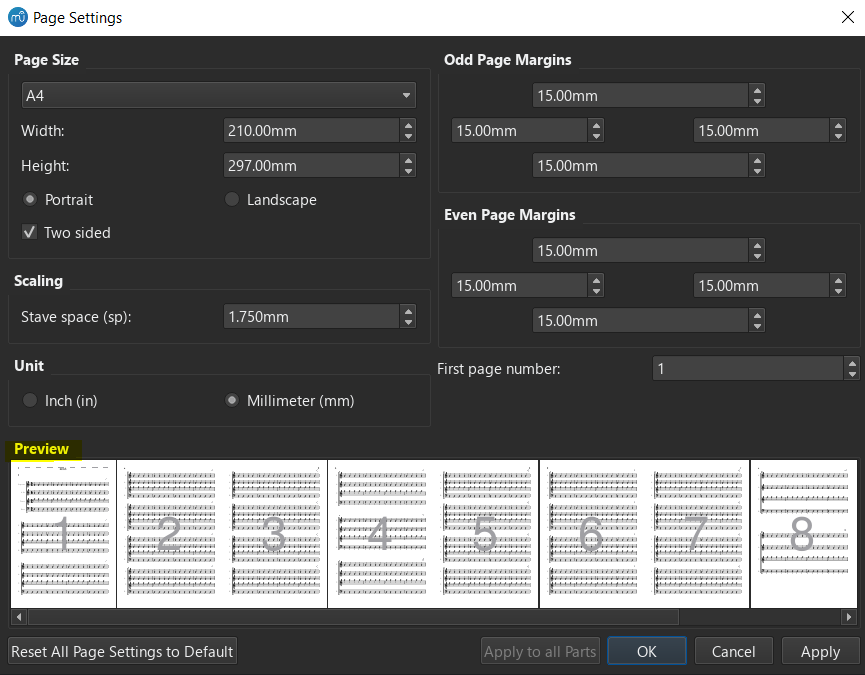 The preview for the page settings is gone · Issue #17160 · musescore/MuseScore · GitHub