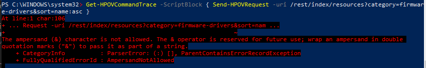 HP OV Baseline Error on PowerShell · Issue #552 · HewlettPackard/POSH-HPEOneView · GitHub