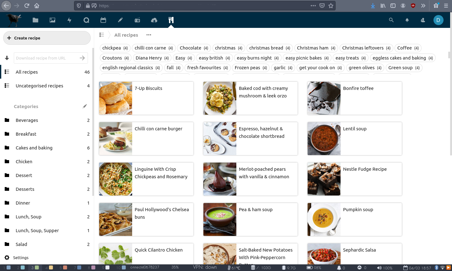Ability To Hide Tag Cloud · Issue 643 · Nextcloud Cookbook · Github