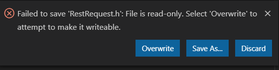 Files marked read-only on windows no longer can be saved on vscode 1.48.0 · Issue #105054 ...