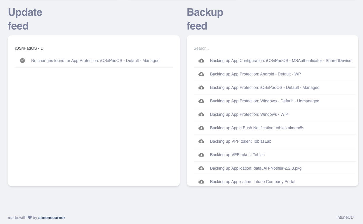 GitHub - almenscorner/intunecd-monitor: IntuneCD front end, monitor ...