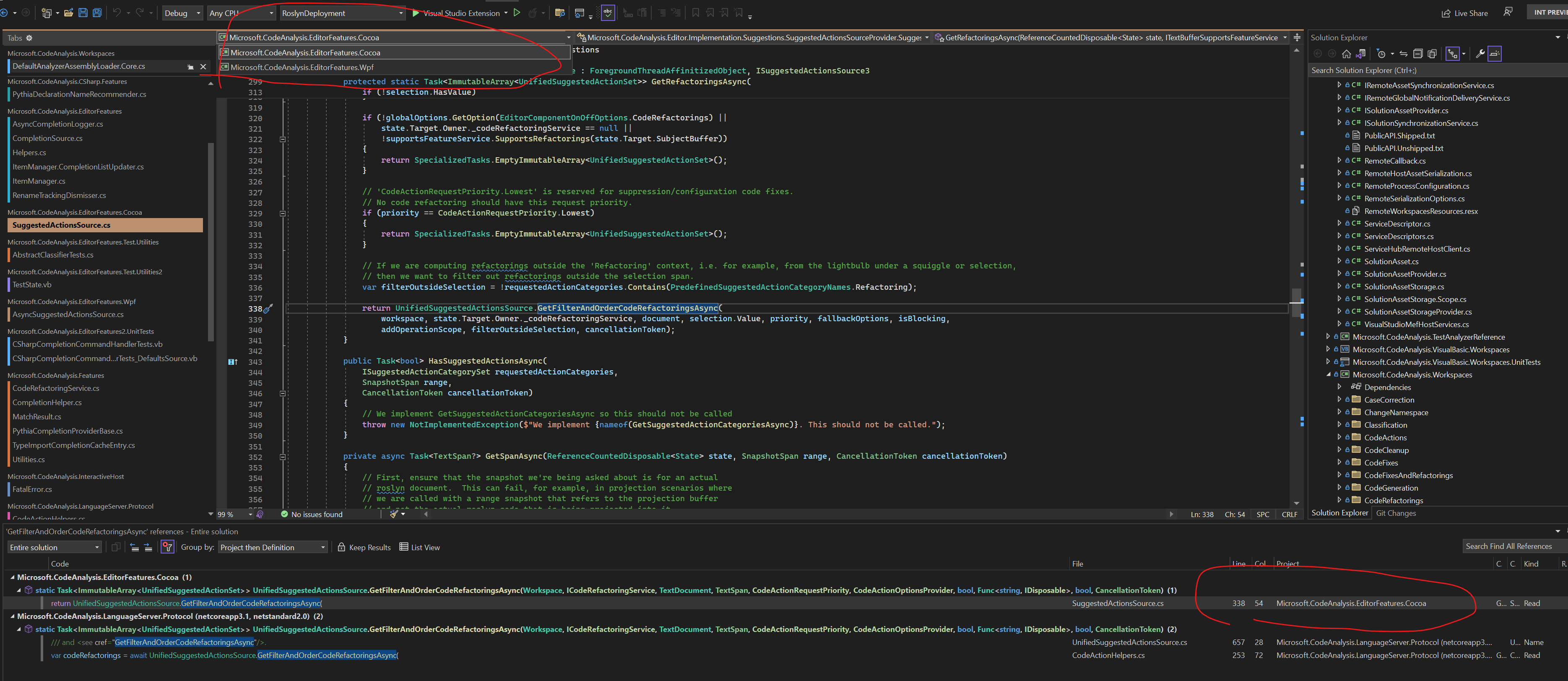 FAR doesn't list all references from file linked into multiple project · Issue #66558 · dotnet ...