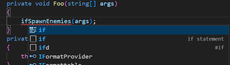 Regression: Autocomplete overrides keywords · Issue #6495 · dotnet/vscode-csharp · GitHub