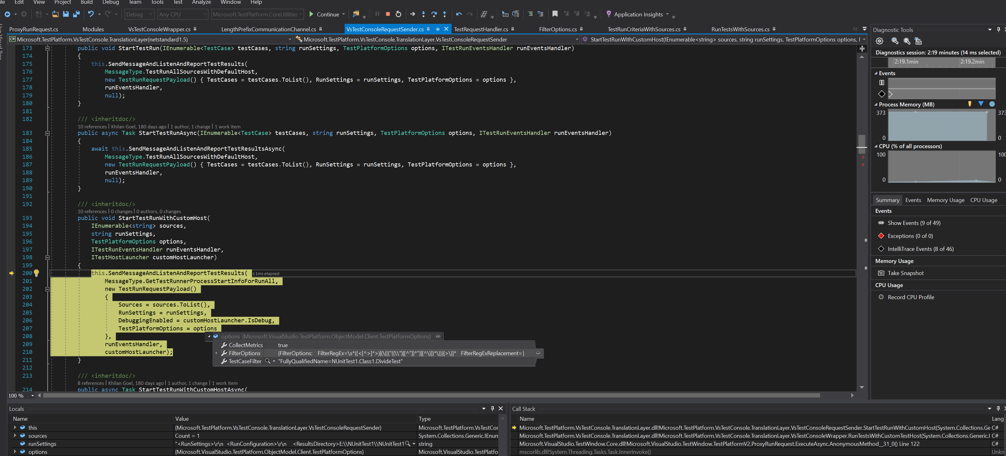 `filteroptions` Is Not Serialized Correctly When Running Net Core Tests · Issue 1539