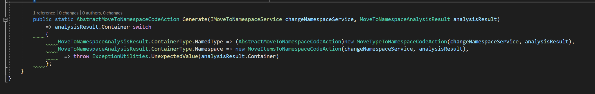 Code Cleanup having trouble with switch expression · Issue #35224 · dotnet/roslyn · GitHub