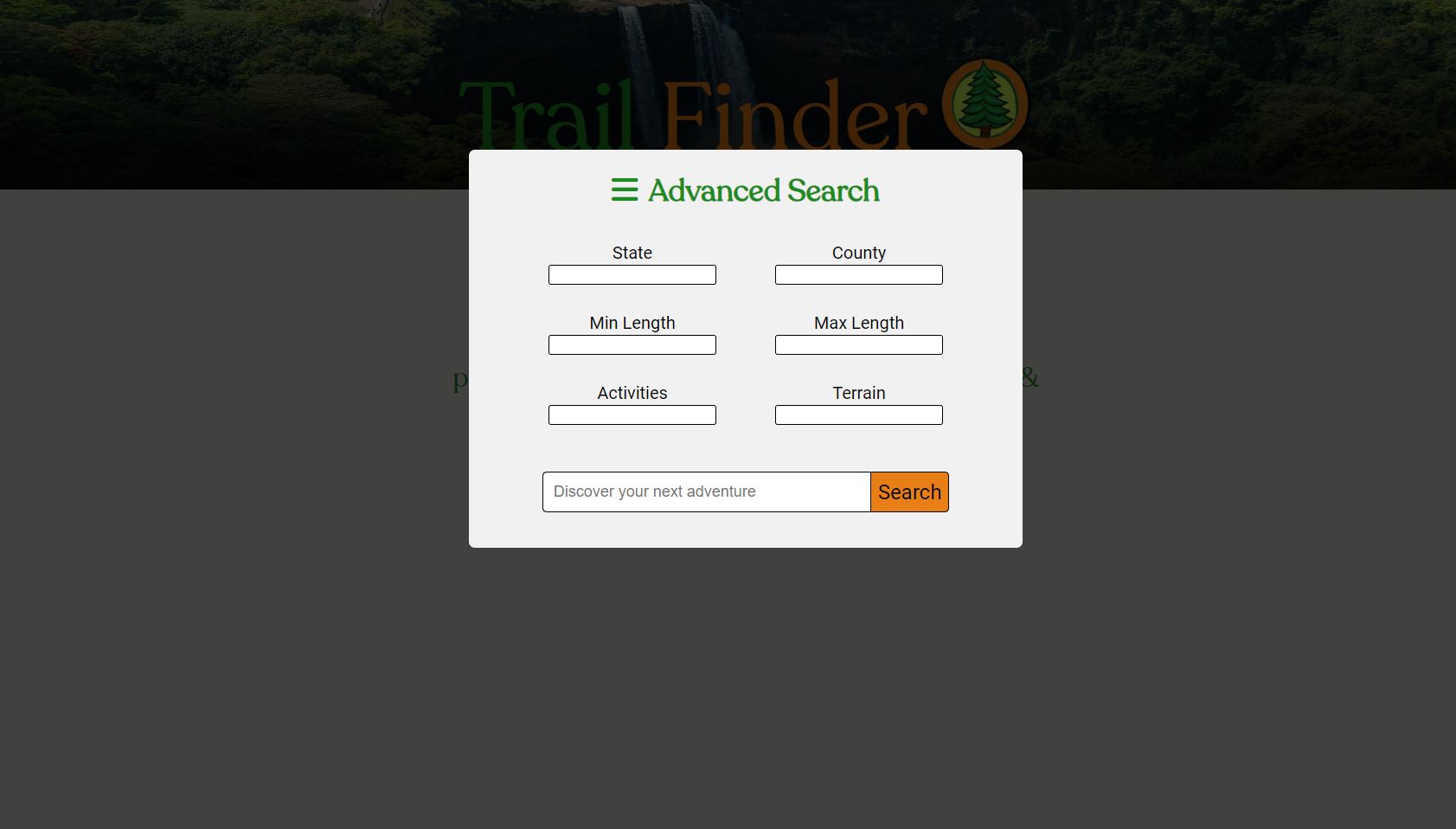 GitHub - Vladvitalaru/Trail-Finder: Web application which allows users to search for trails ...