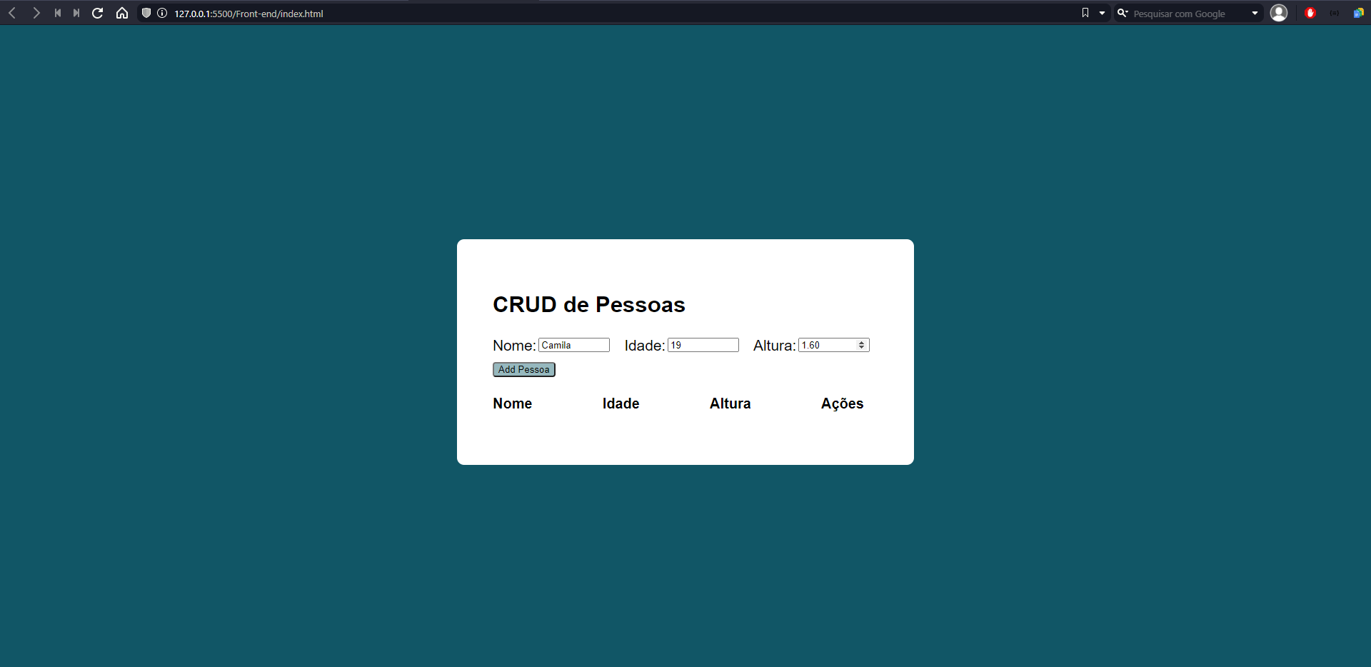 GitHub - ThiagoMarianoMelo/CRUD-System: Desenvolvimento de um CRUD utilizando html,css e JS ...