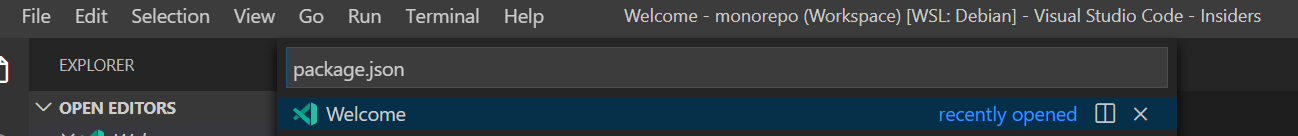 Ctrl P does not find any files other than those "recently opened" in a multi-root workspace in ...