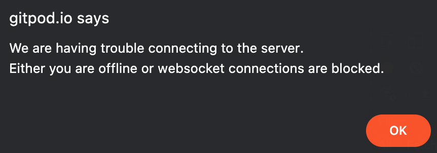 We Are Having Trouble Connecting To The Server · Issue 8318 · Gitpod 2534