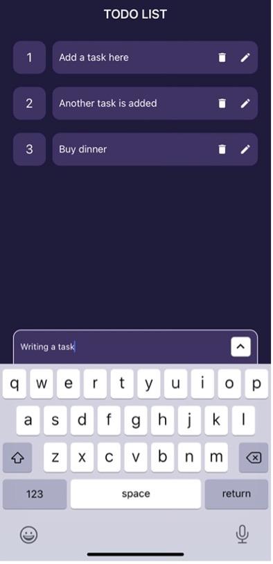 GitHub - catwrightb/SimpleToDo: Simple To Do List App built in React Native. Features the ...