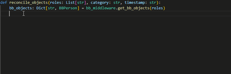 Auto-complete functions for object when accessed as dict value are not specific to that class ...