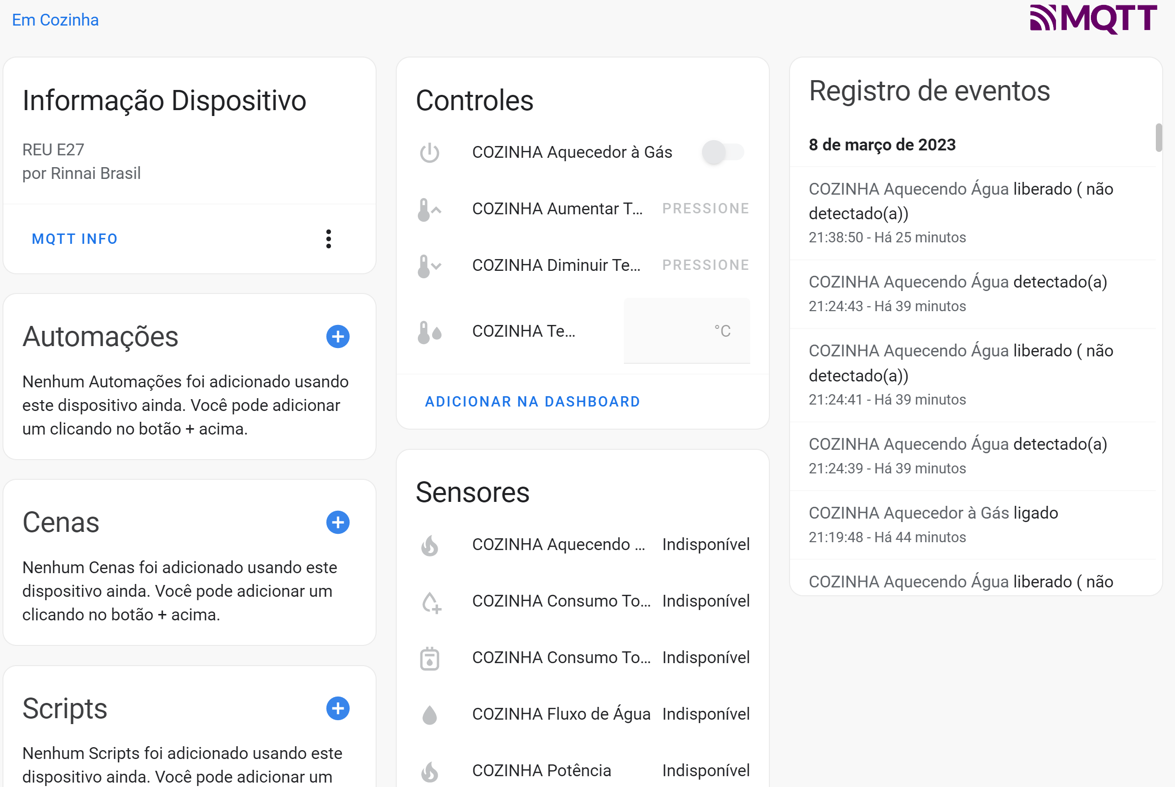 Entidades ficam indisponíveis quando reinicio o HA · Issue #7 · ale-jr/rinnai_br_homeassistant ...