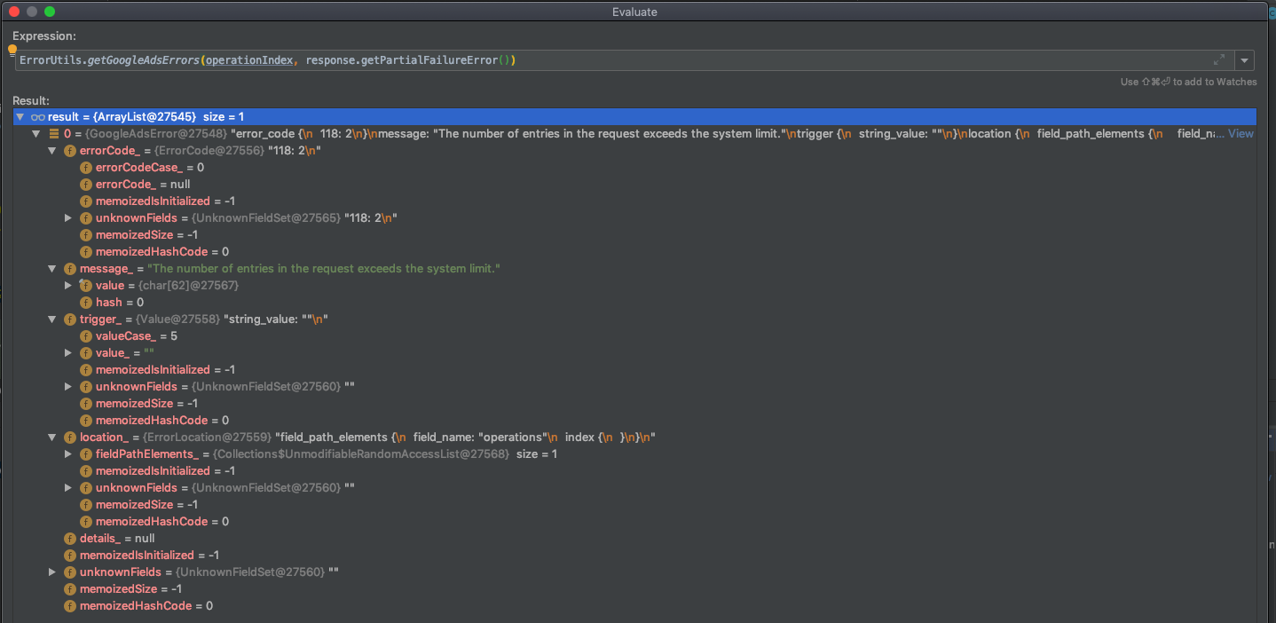 MutateAdGroupExtensionSettings incorrectly reporting System Limit Error · Issue #158 · googleads ...