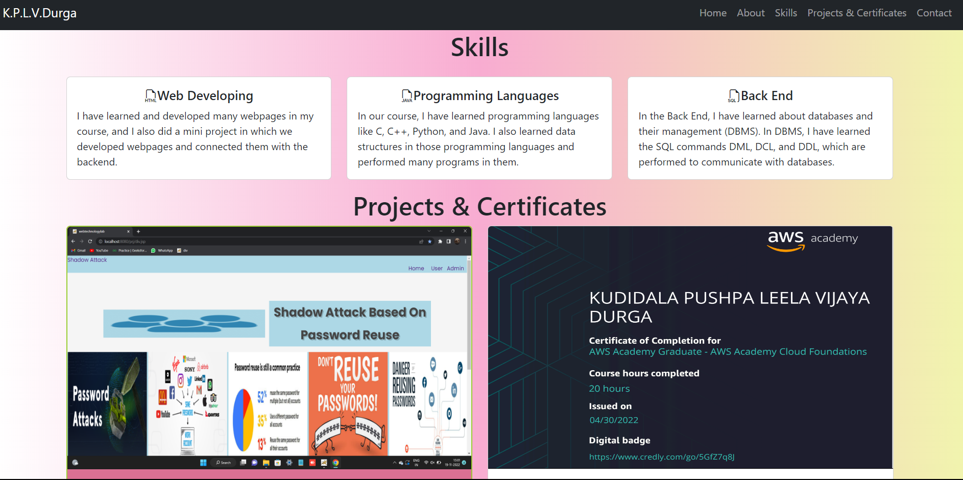 GitHub - kudidalapushpa/Portifolio: Portifolio_website