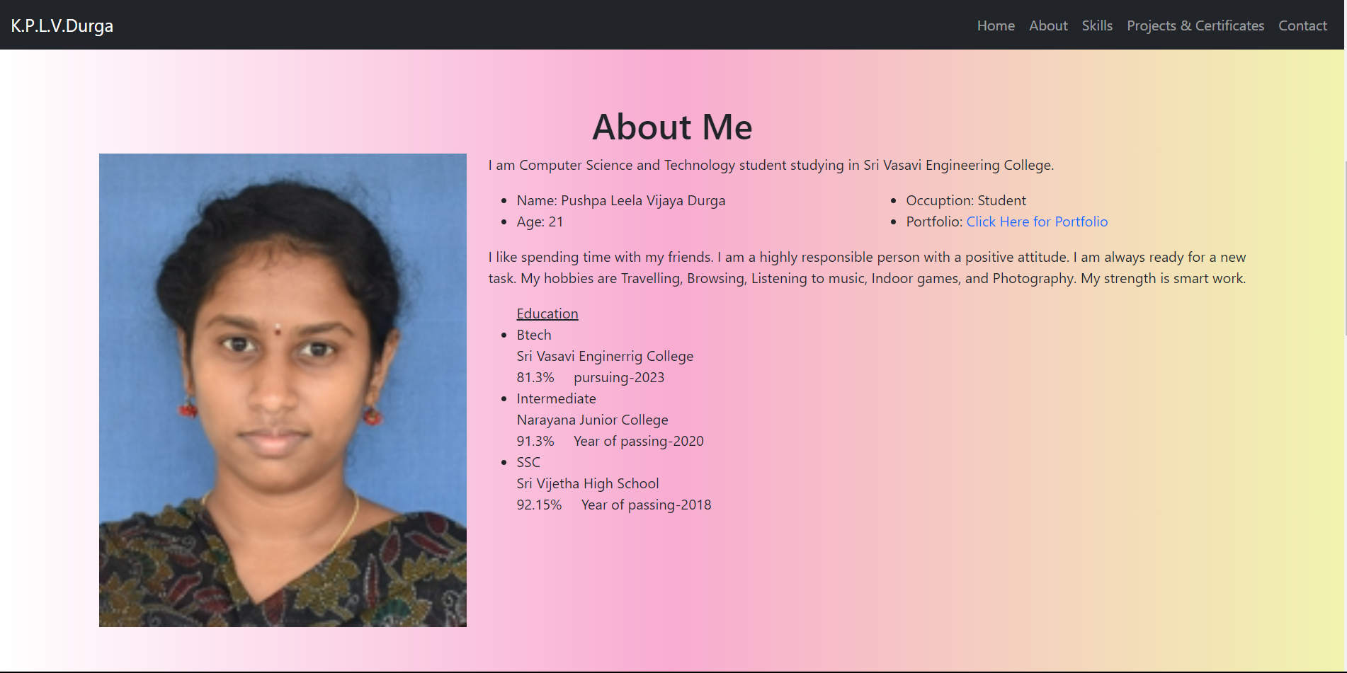 GitHub - kudidalapushpa/Portifolio: Portifolio_website