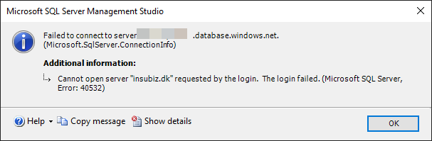 Cannot connect to view Object Properties · Issue #14256 · microsoft/azuredatastudio · GitHub