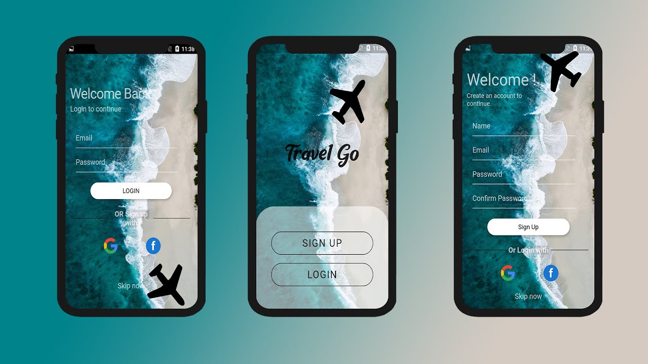 GitHub - MehrabBozorgi/flutter_three_step_sea_ui: Design of the authentication page of the ...