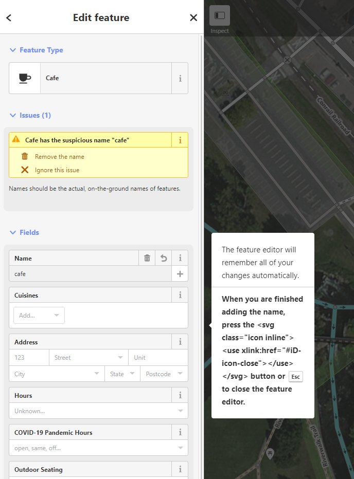 Inconsistent tooltip text in iD walkthrough(intro) · Issue #8846 ...