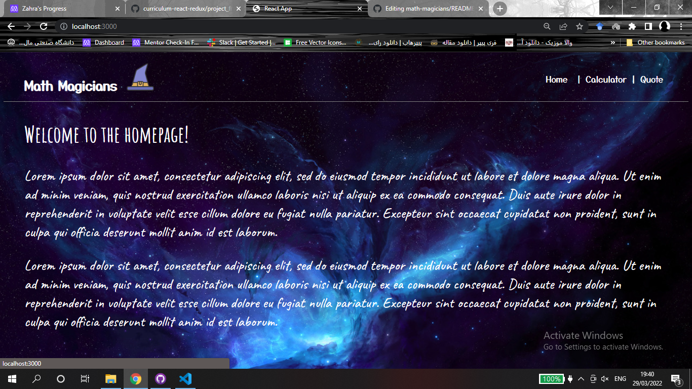 GitHub - ZahraArshia/math-magicians: "Math magicians" is a website for ...