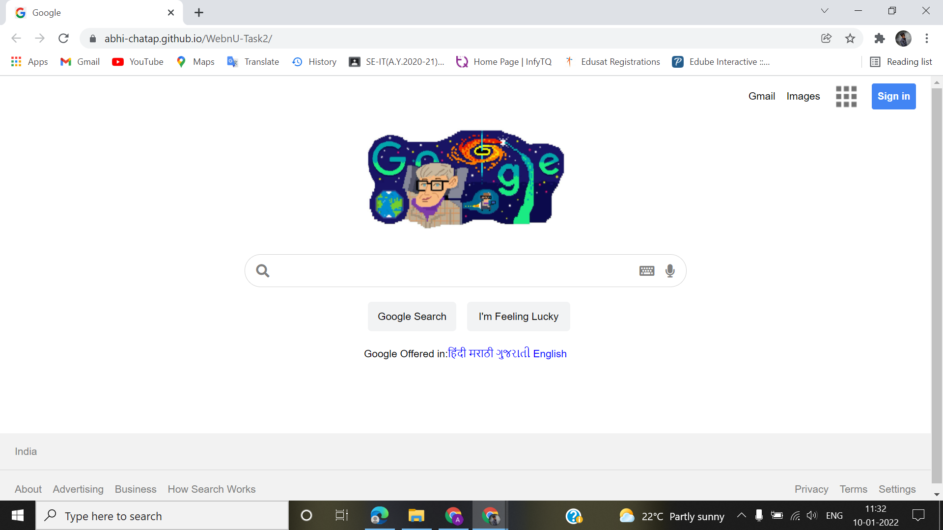 GitHub - Abhi-Chatap/Google-Replica: Replica of the Google homepage