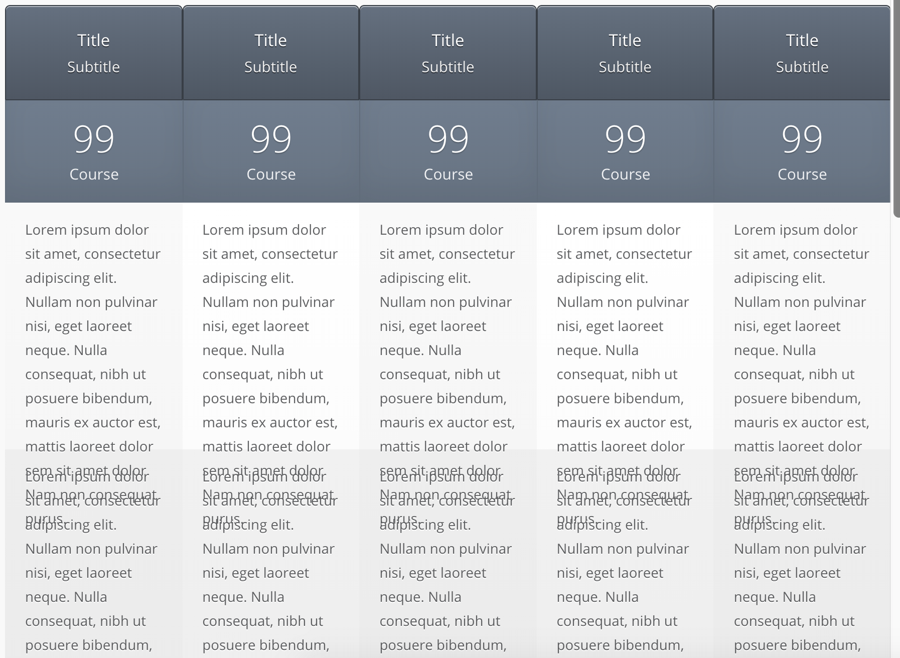 Price Table Widget: Feature rows don't resize on resize when Equalize ...