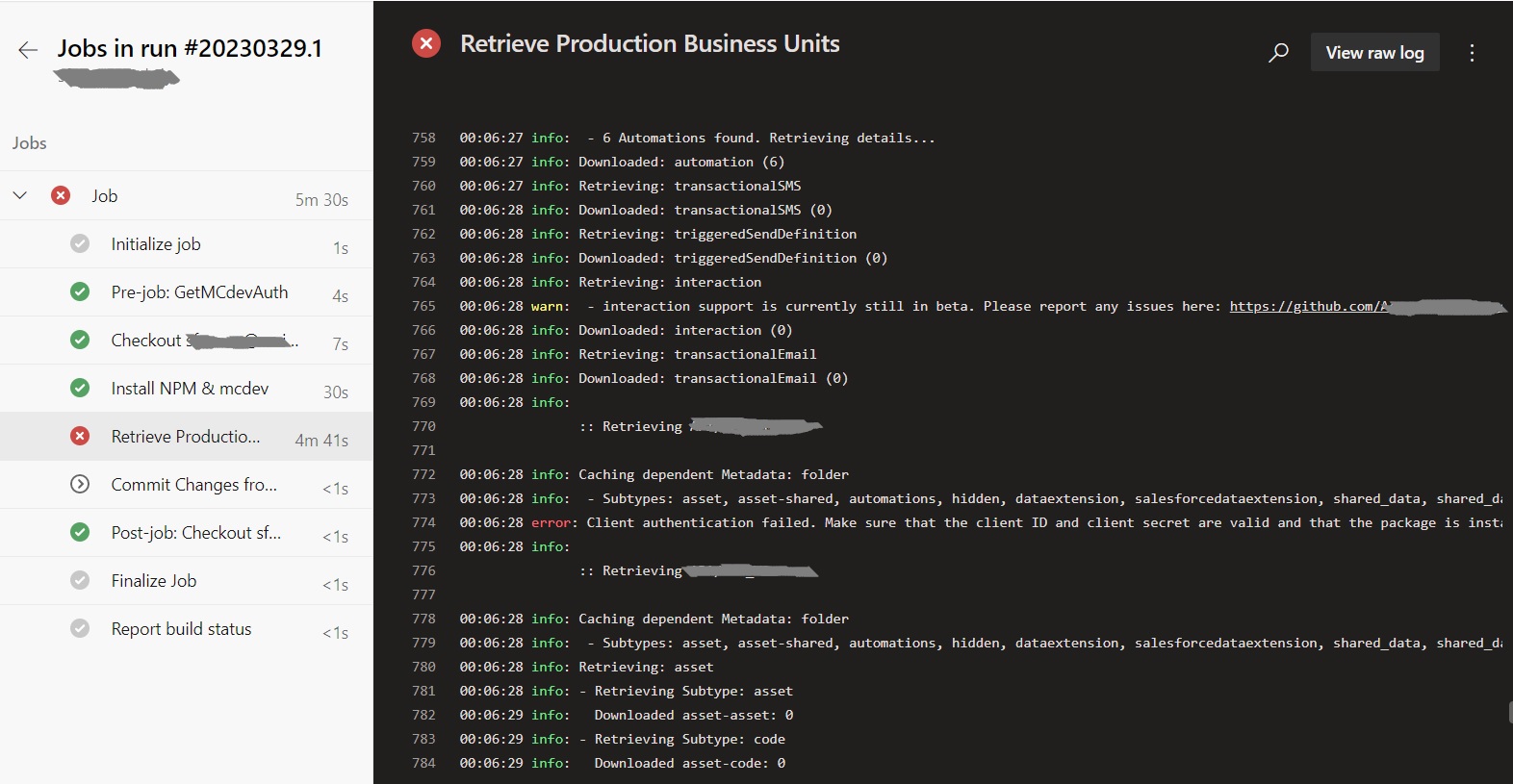 [bug] Retrieving Data In The Backup Job Ends With An Error And Code 1 Instead Of A Warning