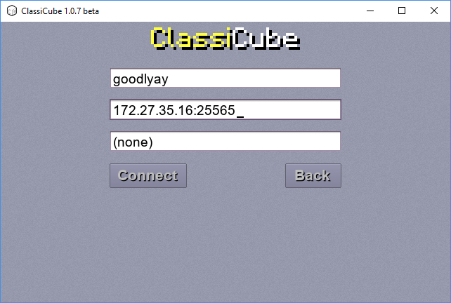 Local multiplayer server · Issue #603 · ClassiCube/ClassiCube · GitHub