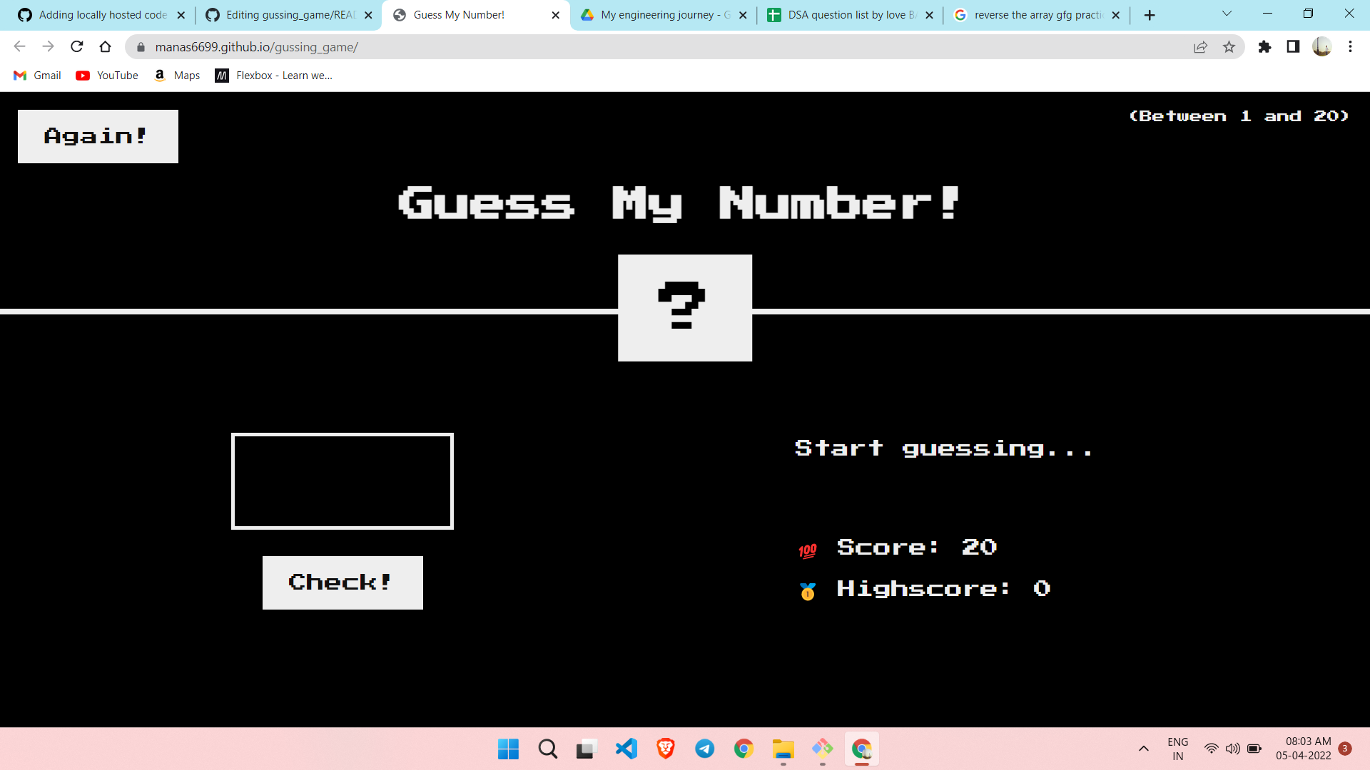 GitHub - manas6699/gussing_game: It is a guessing game using HTML , CSS ...